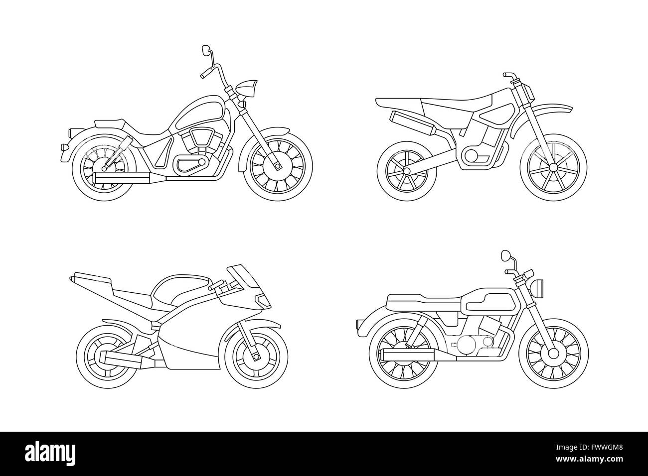 Riding motorcycle off road Cut Out Stock Images & Pictures - Alamy