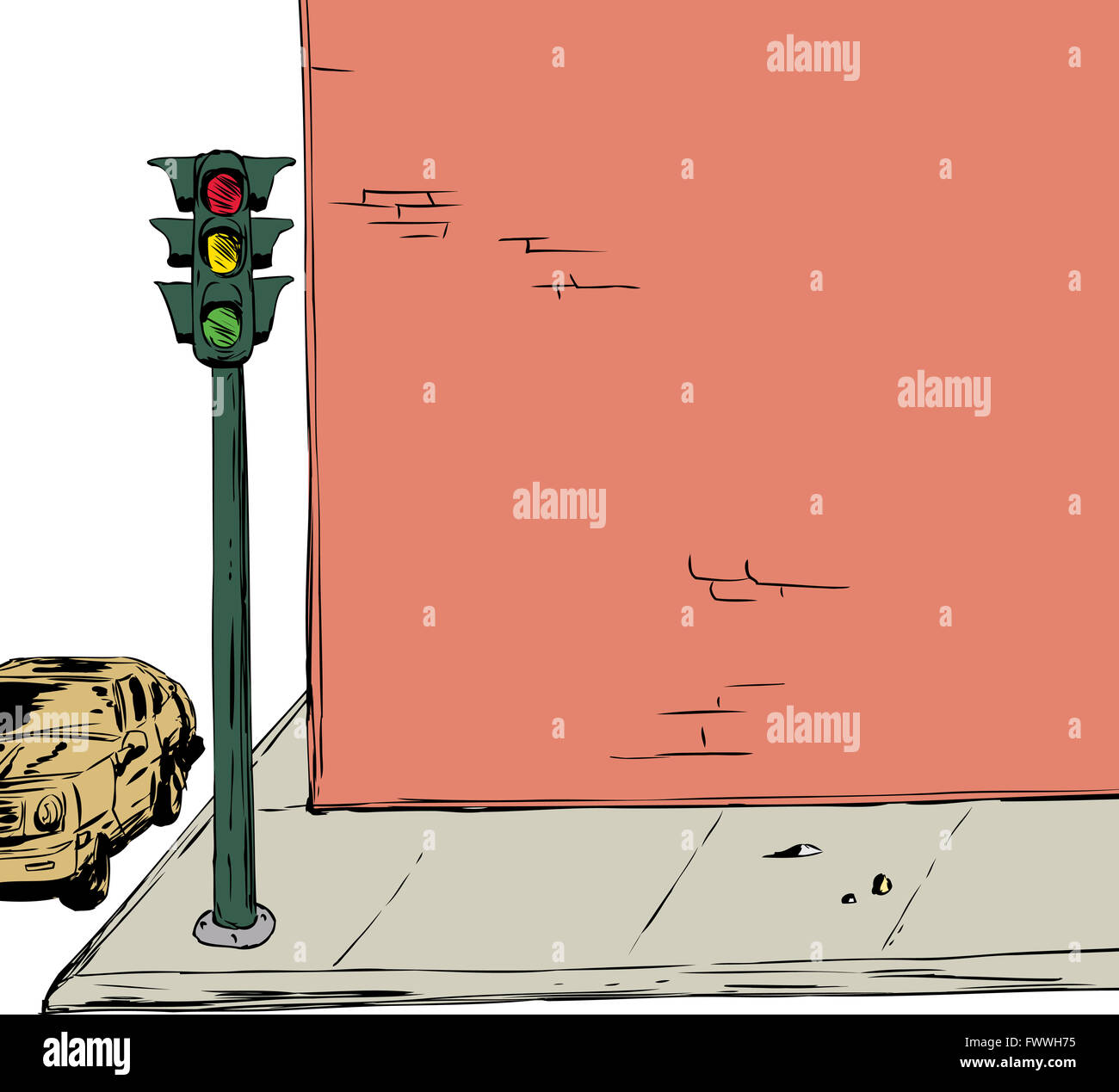 Sidewalk Cartoon