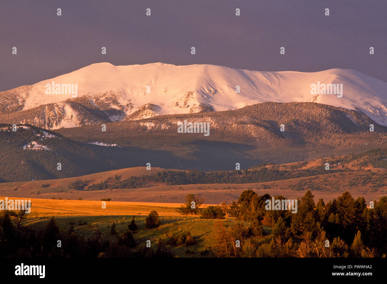 potosi peak in the tobacco root mountains near harrison, montana Stock ...