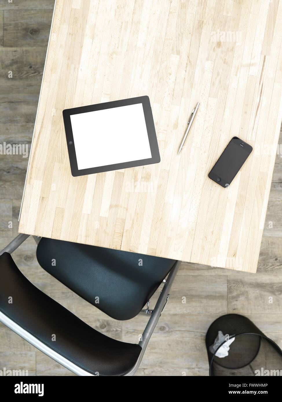 A studio photo of a workplace office desk Stock Photo - Alamy