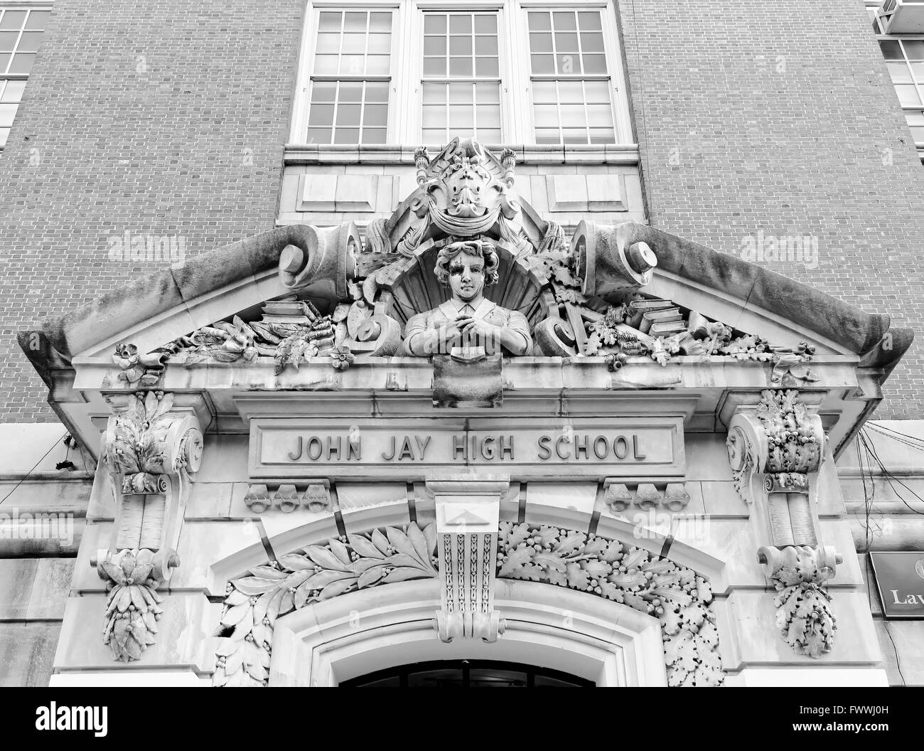 Ornate entrance facade Black and White Stock Photos & Images - Alamy