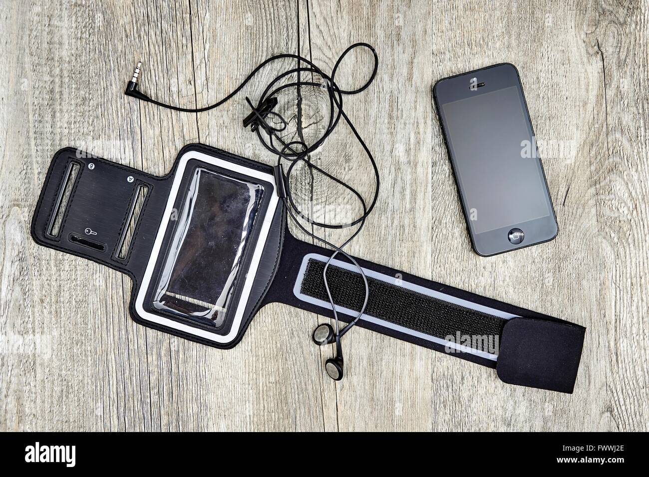 A studio photo of a sports arm band Stock Photo - Alamy
