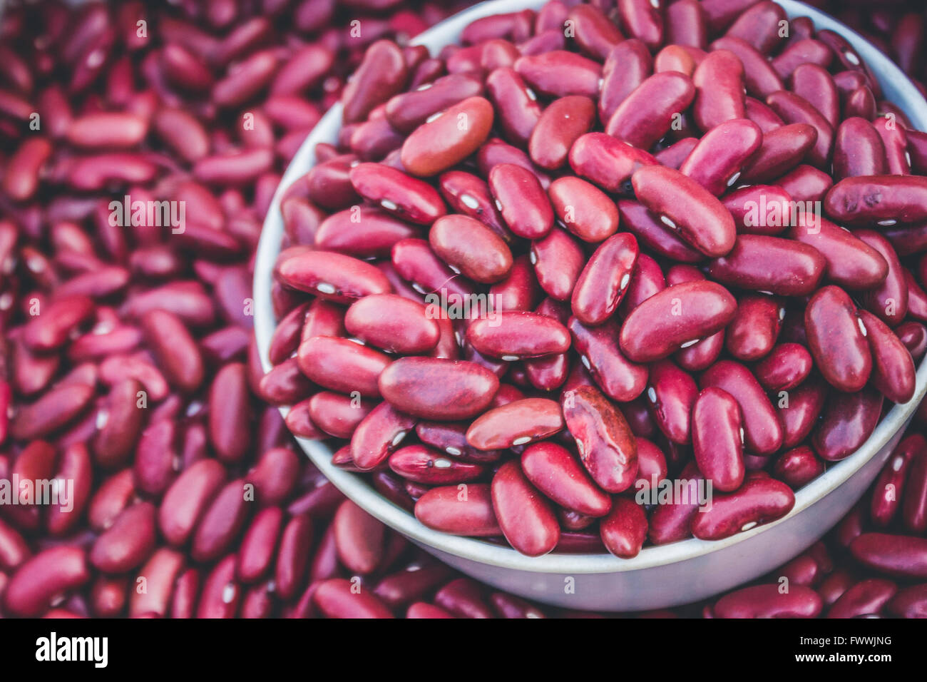 Red Beans Scattered Beans Stock Photo - Alamy
