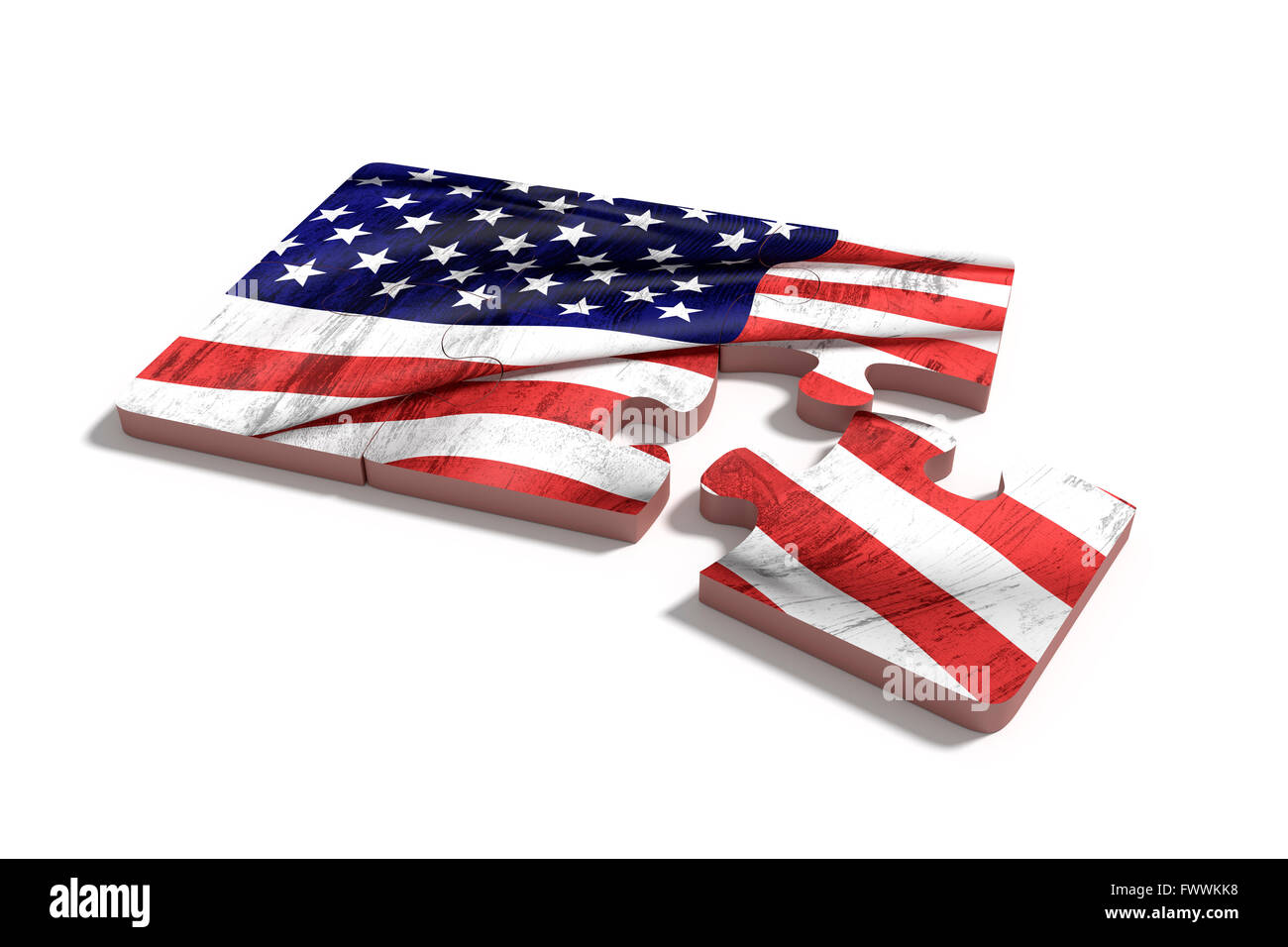 American flag puzzle hi-res stock photography and images - Alamy