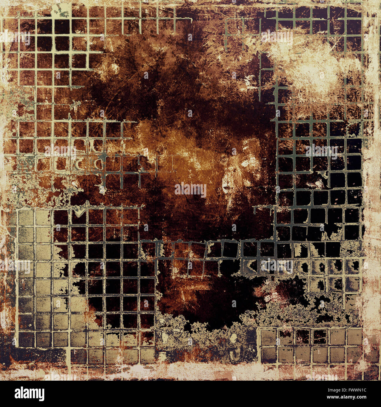 Old abstract texture with grunge stains. With different color patterns ...