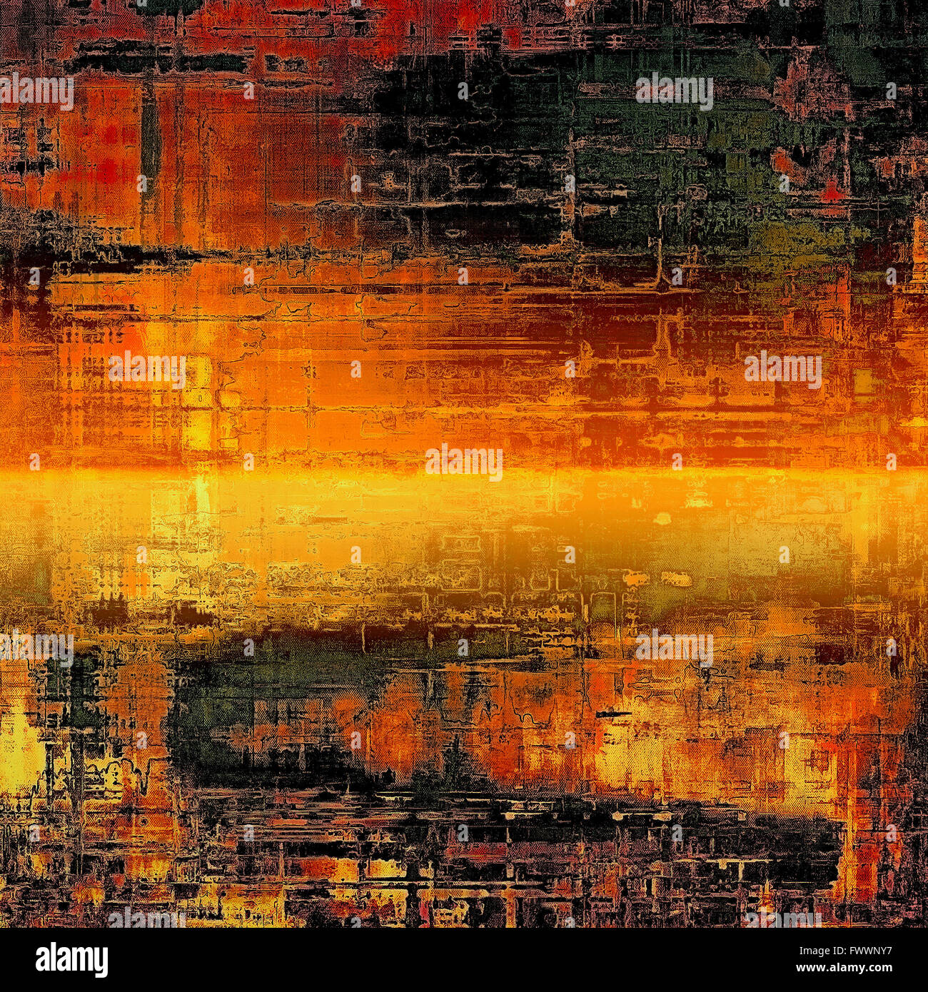 Grunge texture with decorative elements and different color patterns ...