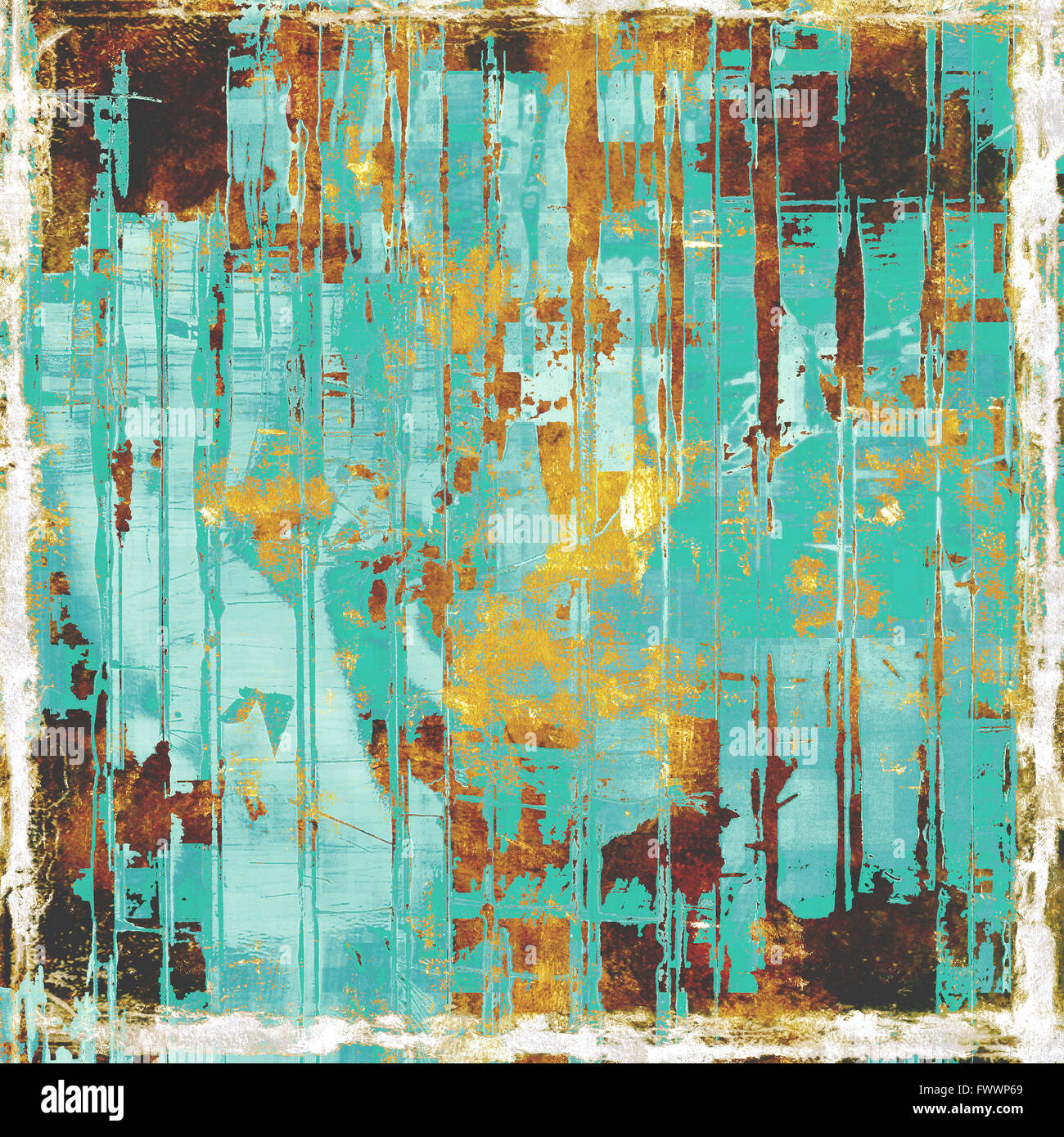 Antique vintage texture, old-fashioned weathered background. With ...