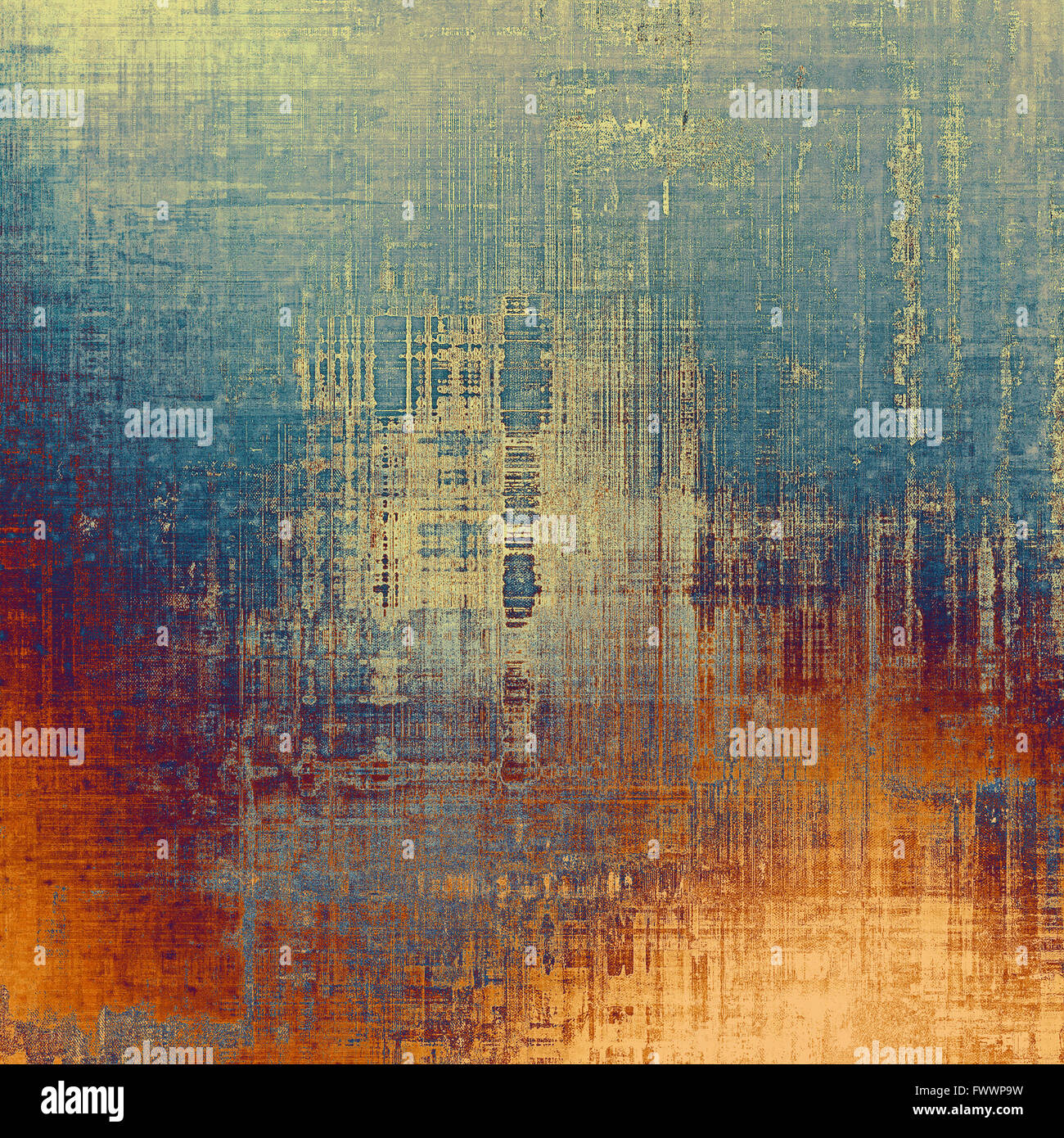 Grunge aging texture, art background. With different color patterns ...