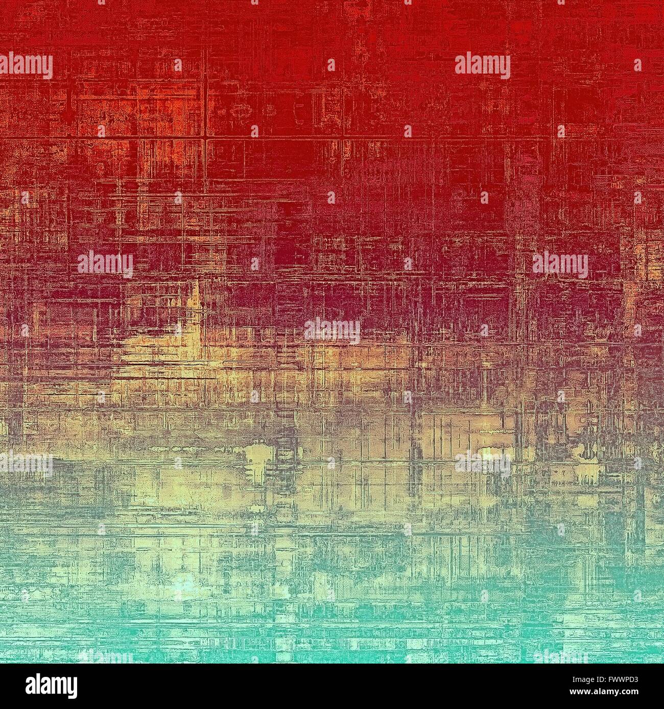 Old-style background, aging texture. With different color patterns ...