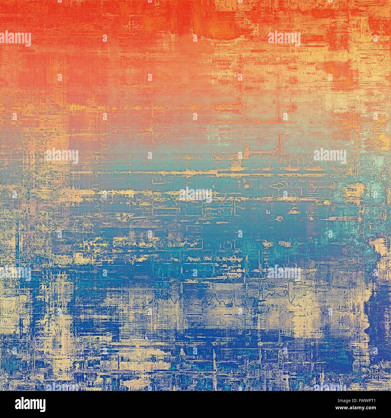 Old scratched retro-style background. With different color patterns ...