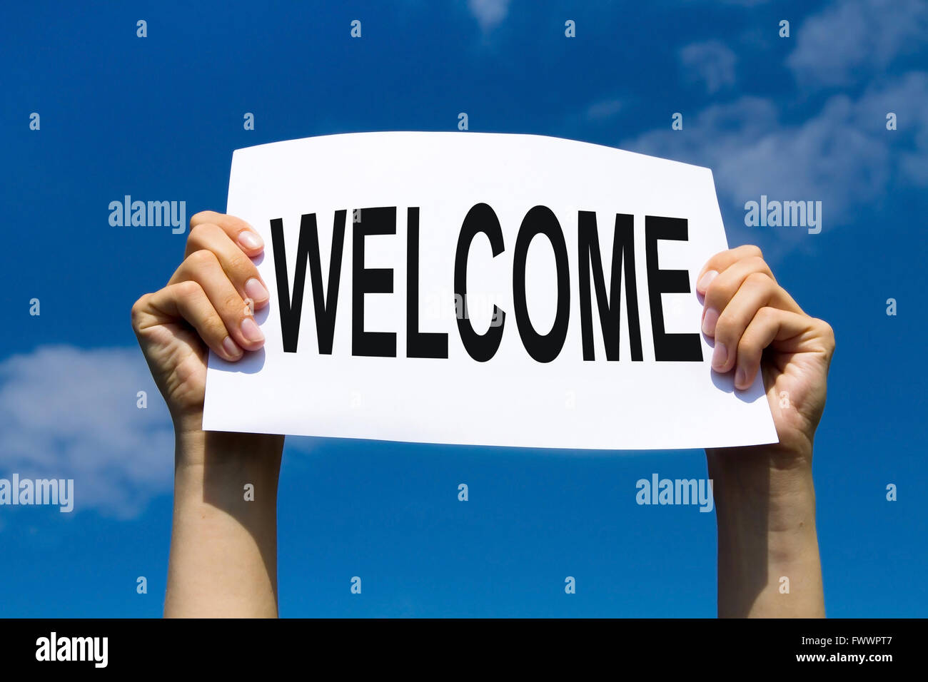Welcome hi-res stock photography and images - Alamy