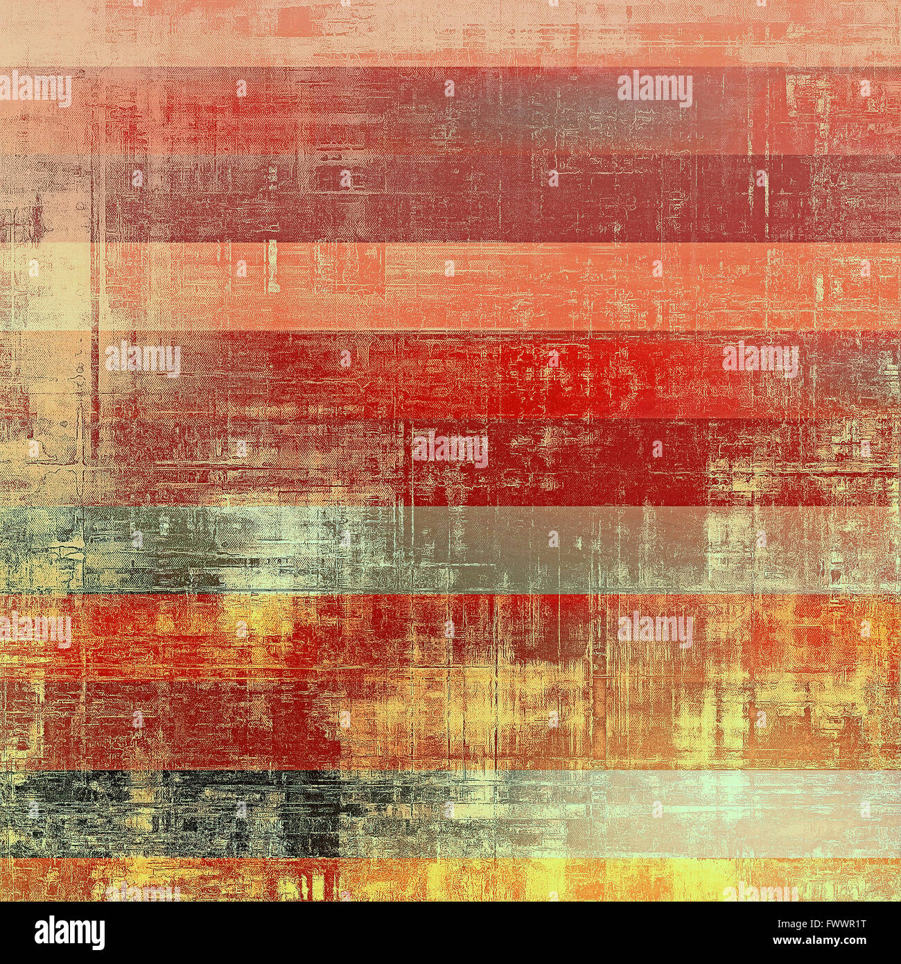 Old school textured background. With different color patterns: yellow ...