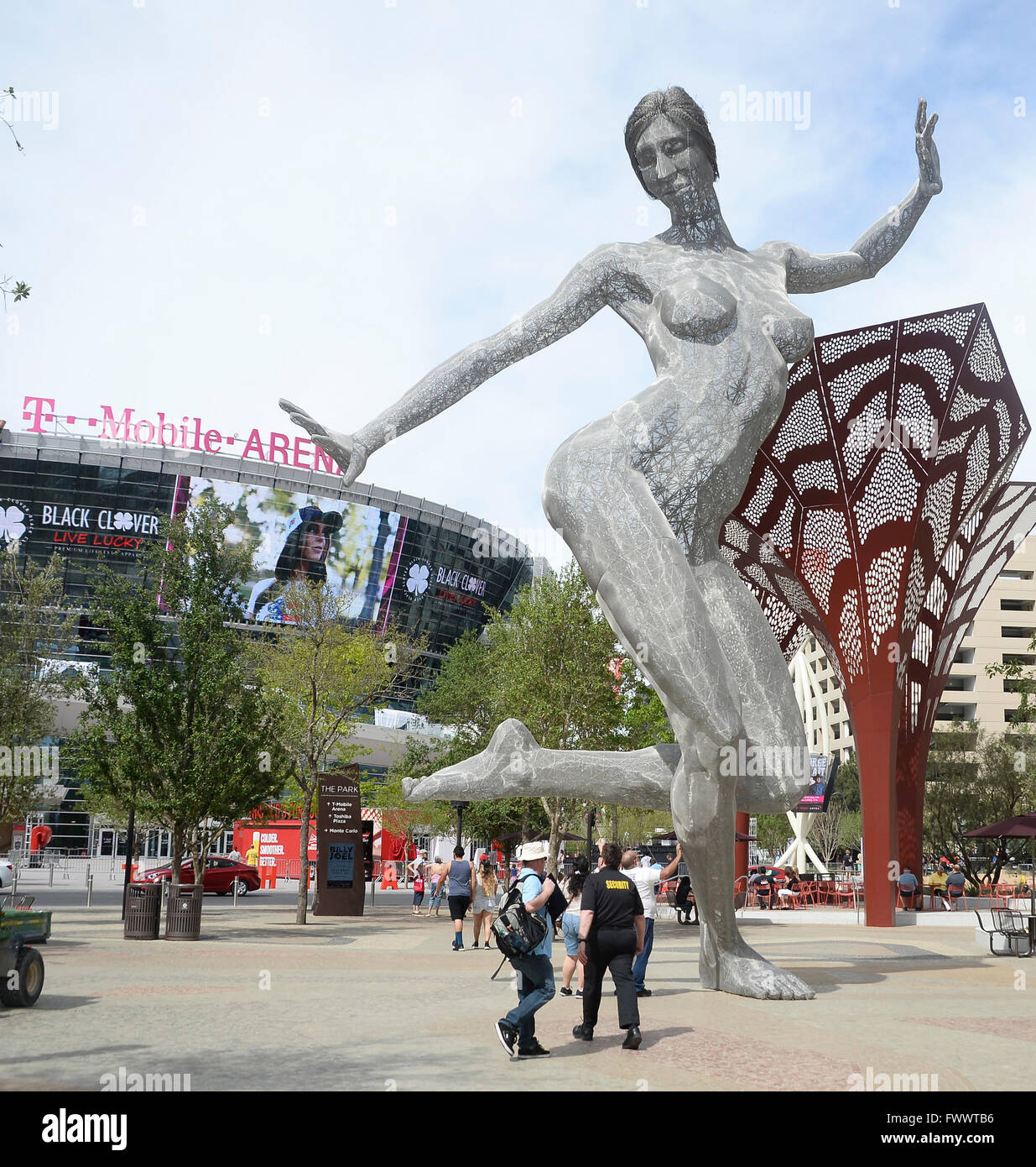 Las Vegas NV, USA. 6th Apr, 2016. The Bliss Dance sculpture by artist ...