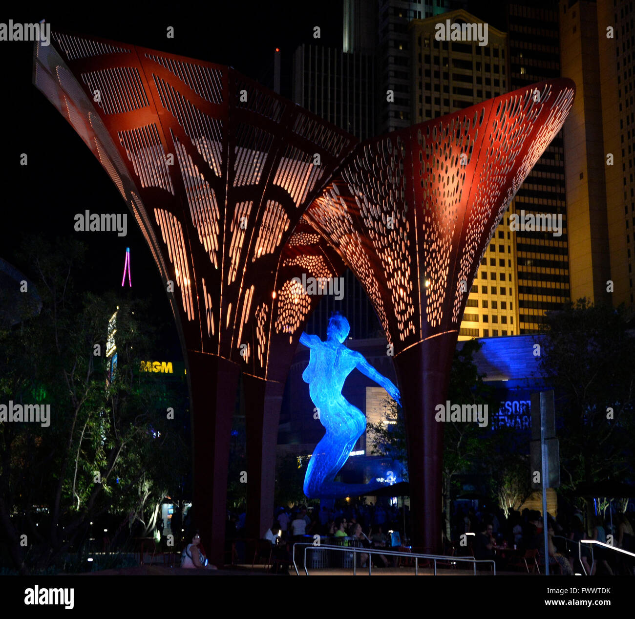 Las Vegas NV, USA. 6th Apr, 2016. The Bliss Dance sculpture by artist ...