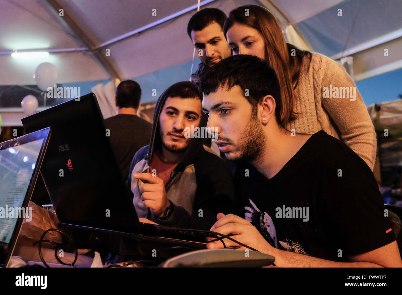 Jerusalem, Israel. 7th April, 2016. The First Station complex hosts ...