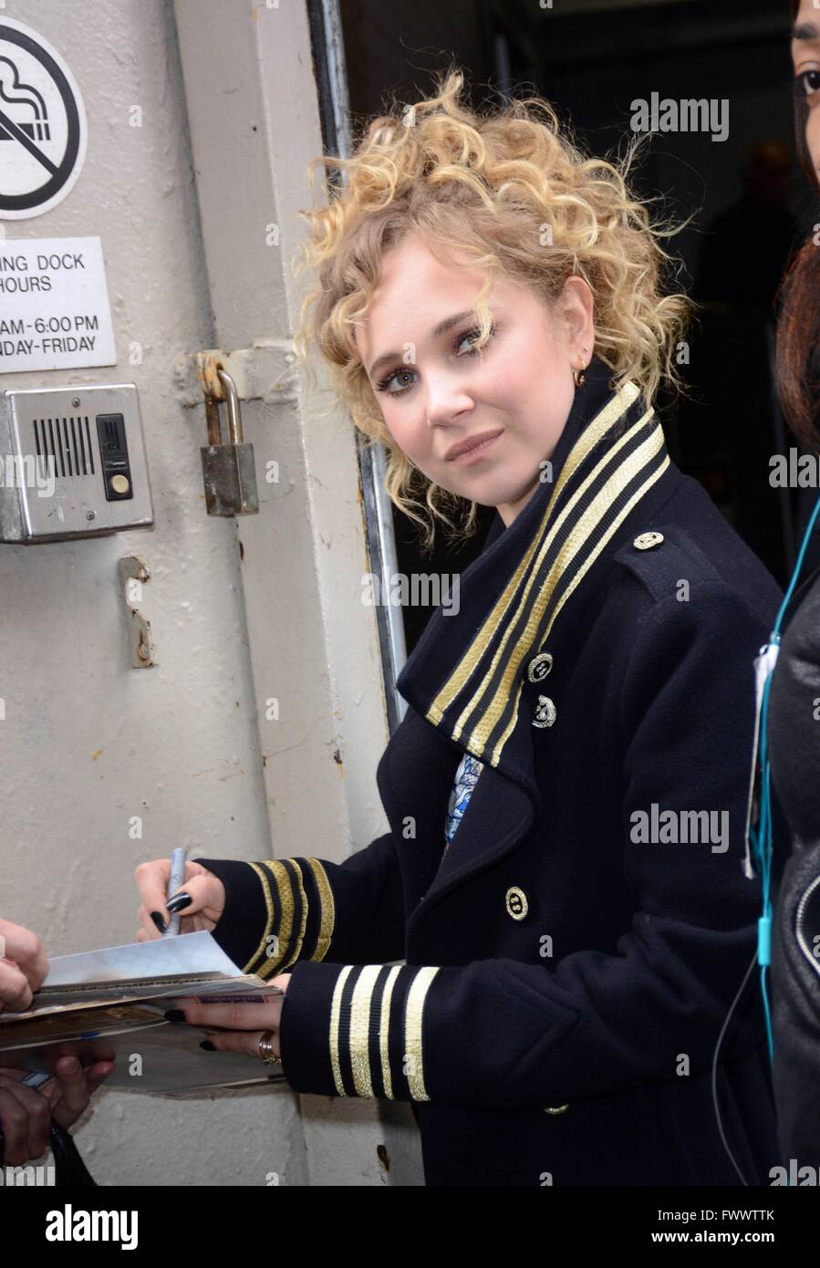New York, NY, USA. 7th Apr, 2016. Juno Temple out and about for ...