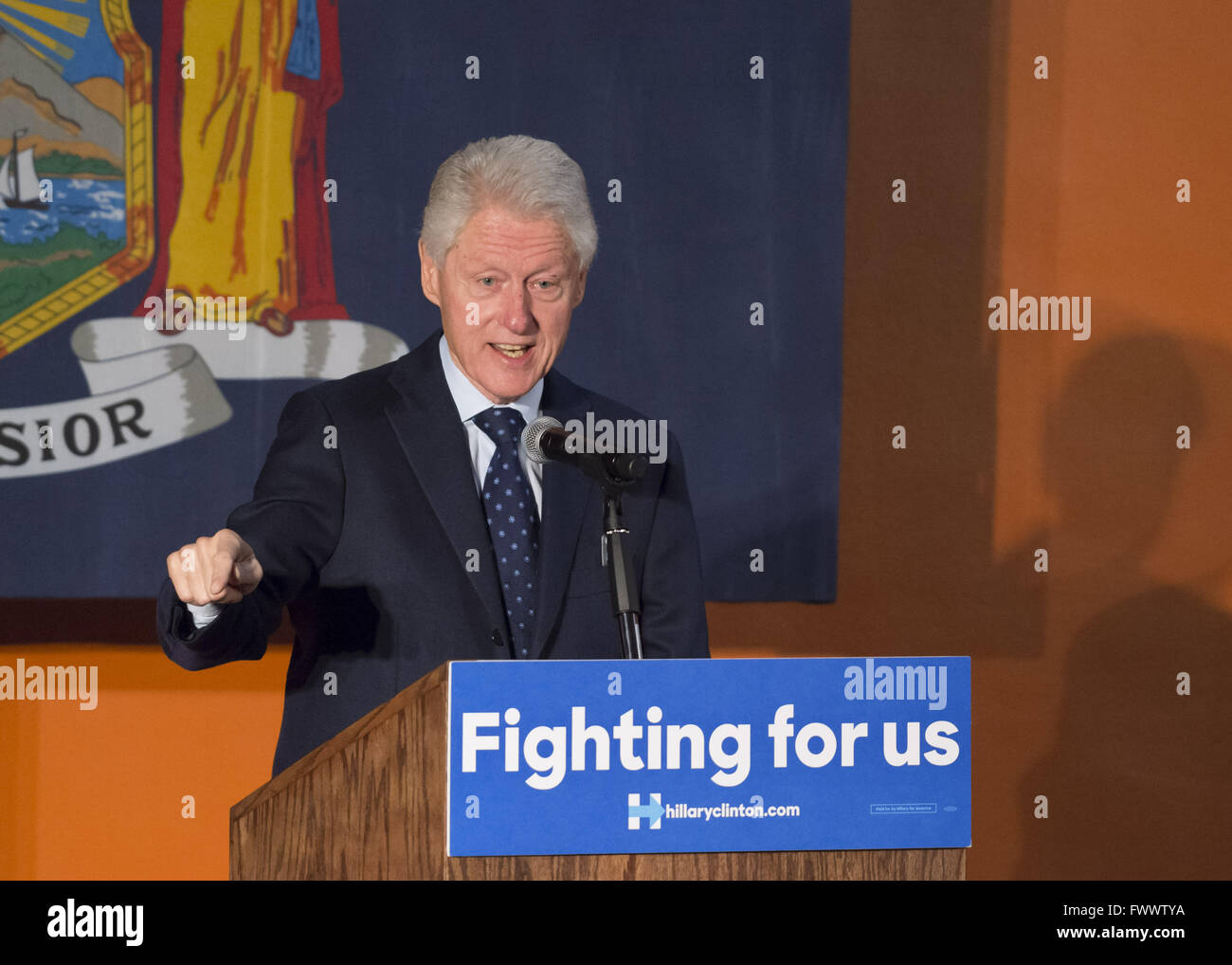 April 5, 2016 - Elmont, New York, United States - Former President Bill ...