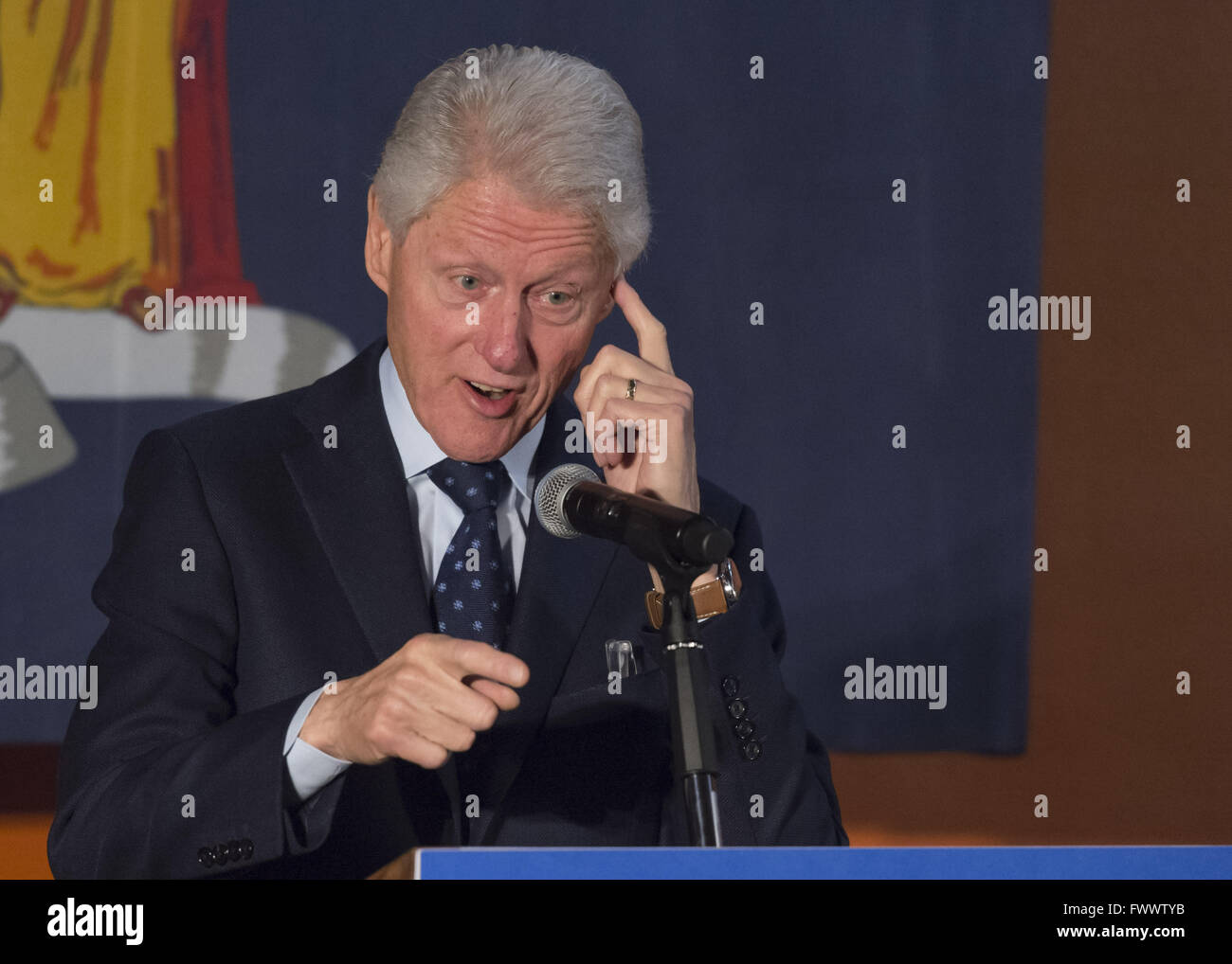 April 5, 2016 - Elmont, New York, United States - Former President Bill ...