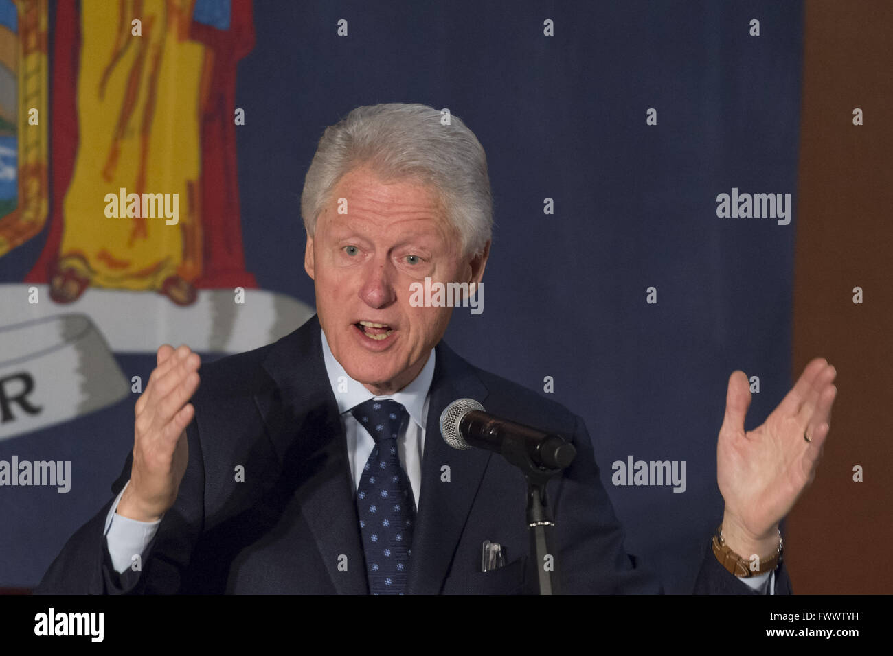 April 5, 2016 - Elmont, New York, United States - Former President Bill ...