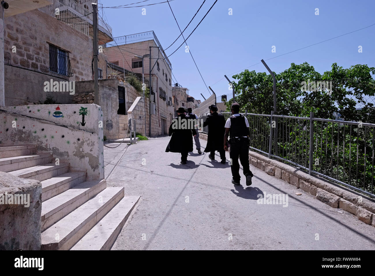 Jerusalem, Israel. 7th April, 2016. Two ultra-Orthodox religious Jews ...