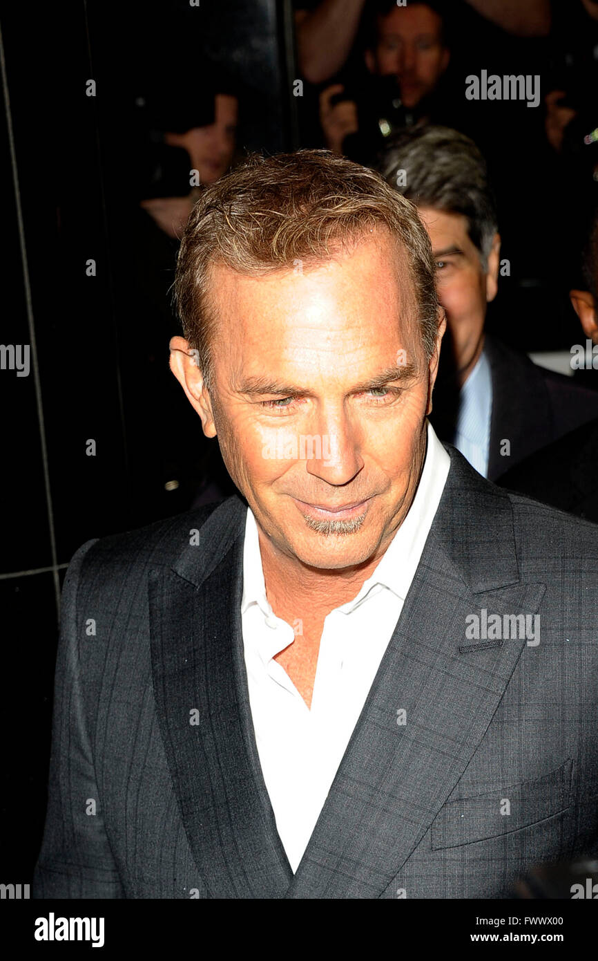 London, UK. 7th April, 2016. Kevin Costner UK Premiere of CRIMINAL at ...