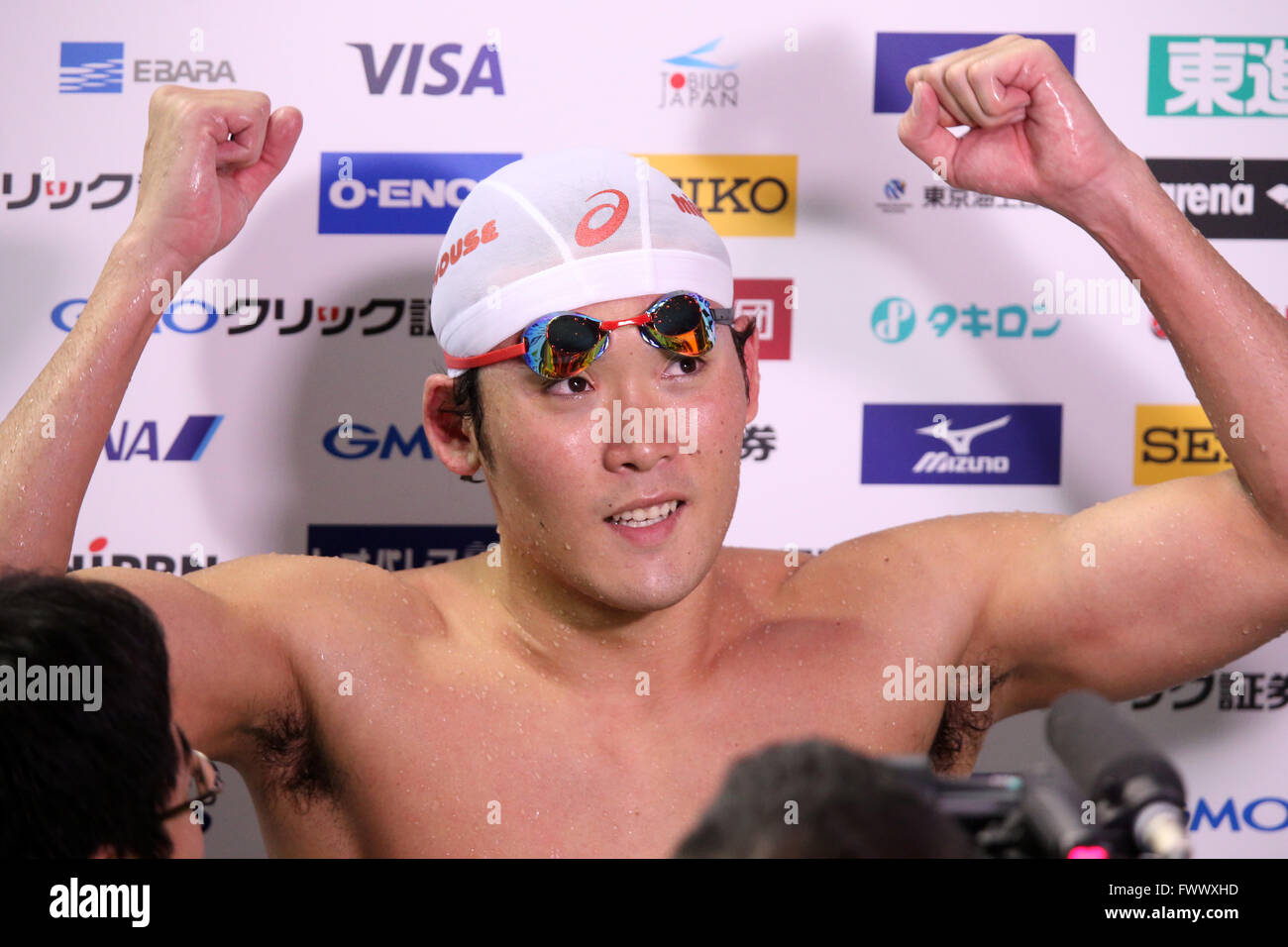 Tokyo, Japan. 6th Apr, 2016. Junya Hasegawa Swimming : Japan swimming championship (JAPAN SWIM ...