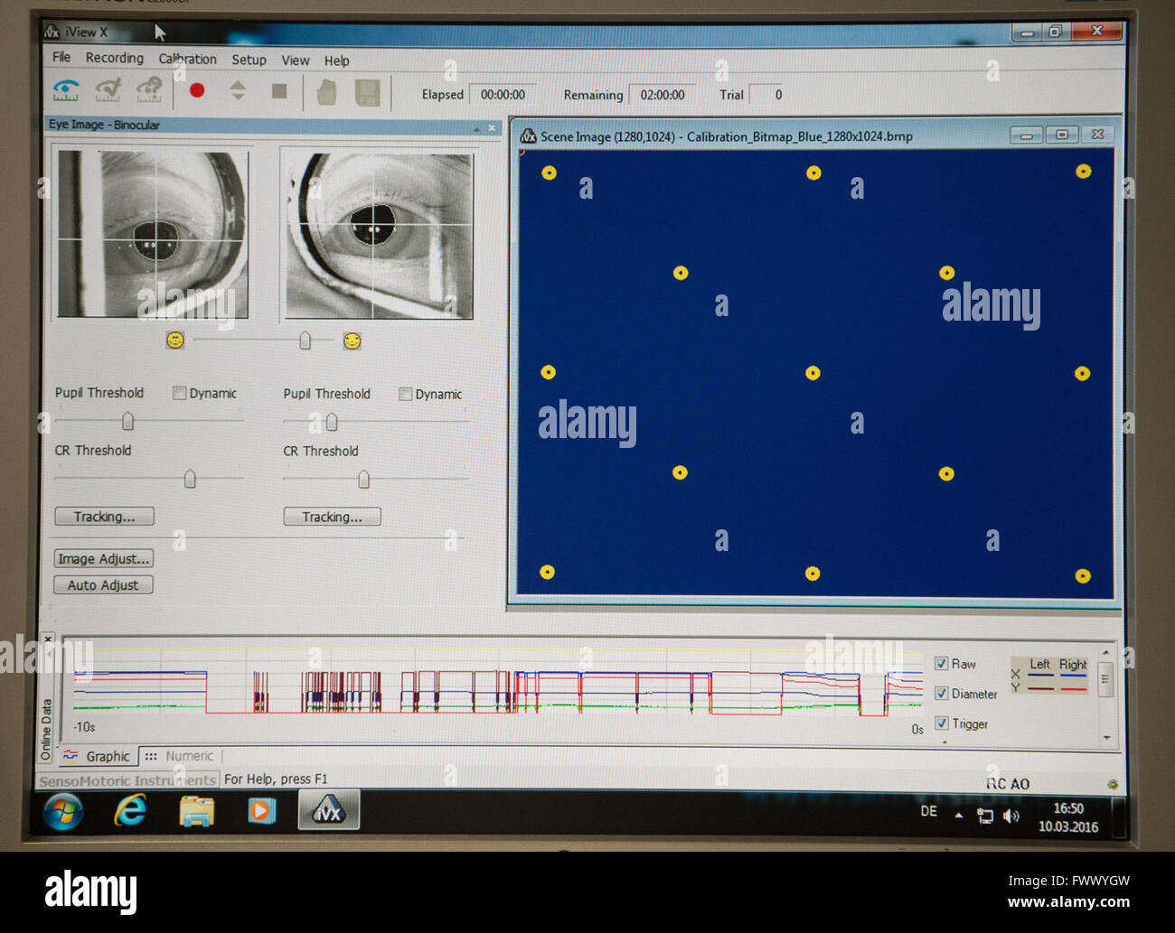 Tuebingen, Germany. 10th Mar, 2016. A computer monitor displays the ...