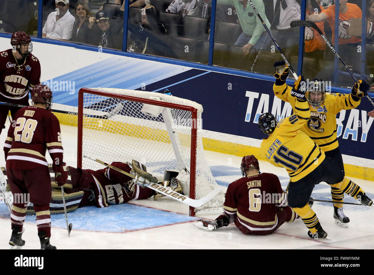 Tampa, Florida, USA. 7th Apr, 2016. DOUGLAS R. CLIFFORD.Boston College ...