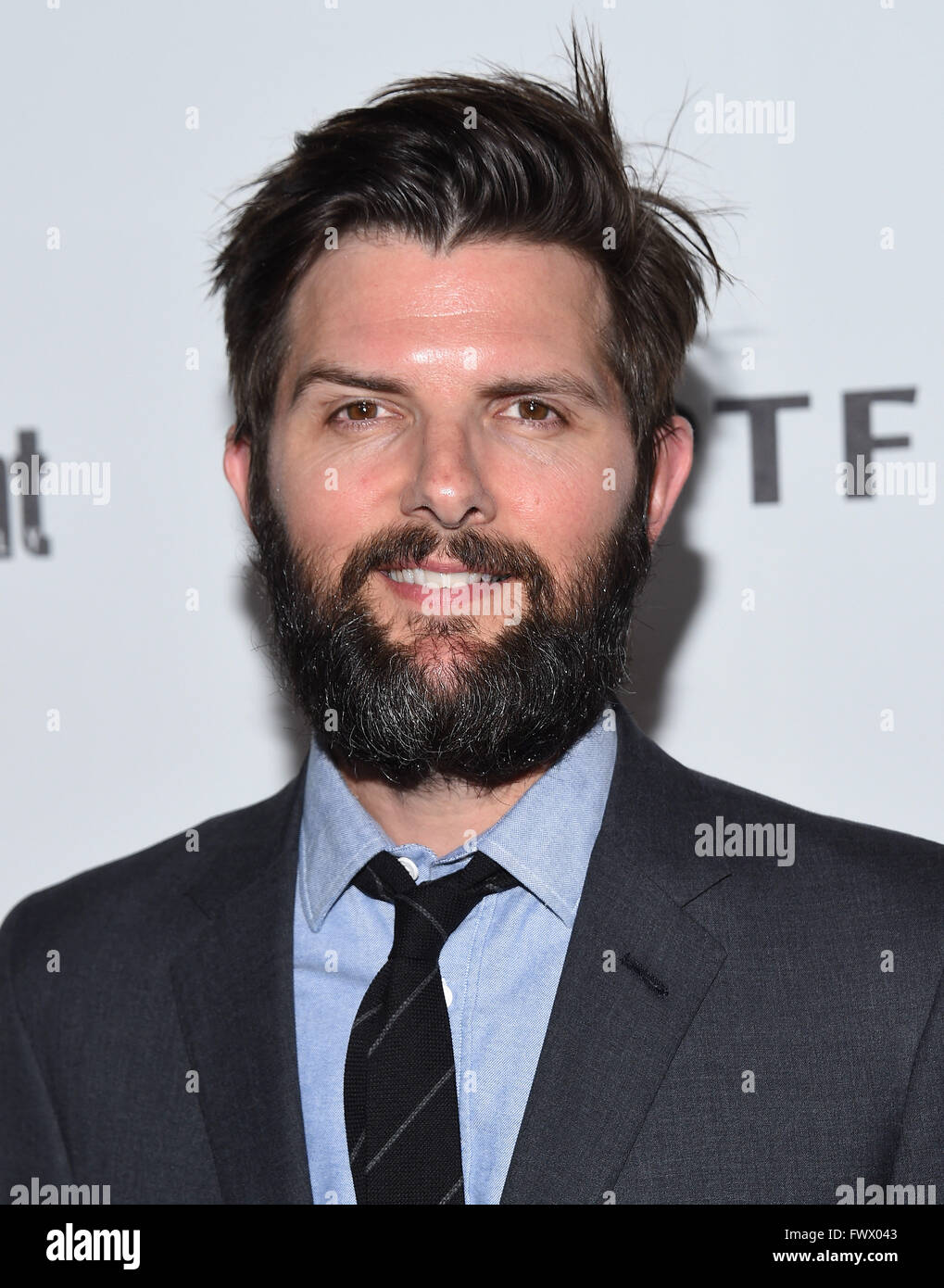 Hollywood, California, USA. 7th Apr, 2016. Adam Scott arrives for the ...