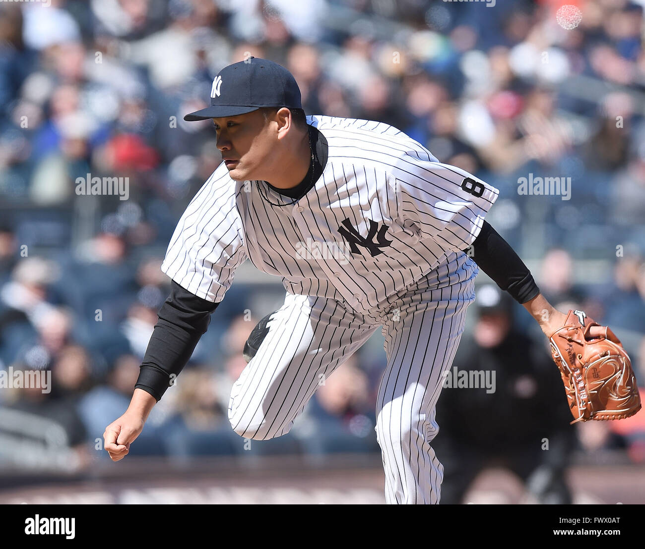 the Bronx, New York, USA. 5th Apr, 2016. Masahiro Tanaka (Yankees), APRIL 5, 2016 - MLB ...