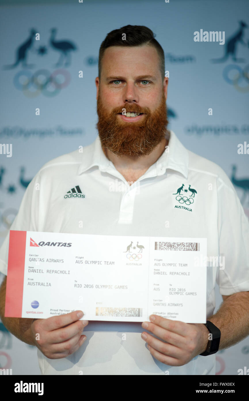Sydney, Australia. 08th Apr, 2016. Pistol shooter Daniel Repacholi ...