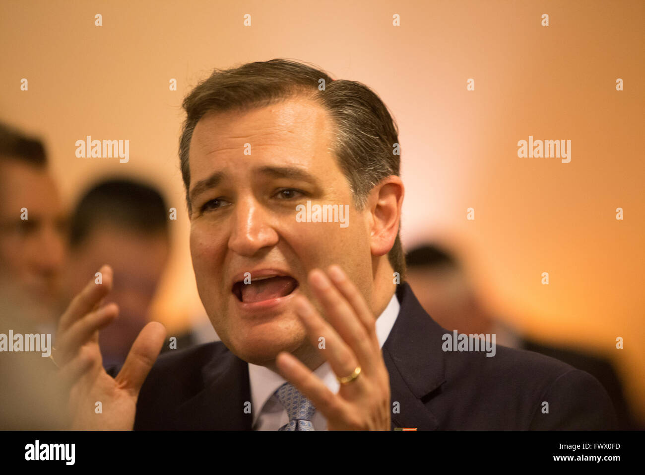 New York City, United States. 07th Apr, 2016. Candidate Ted Cruz ...