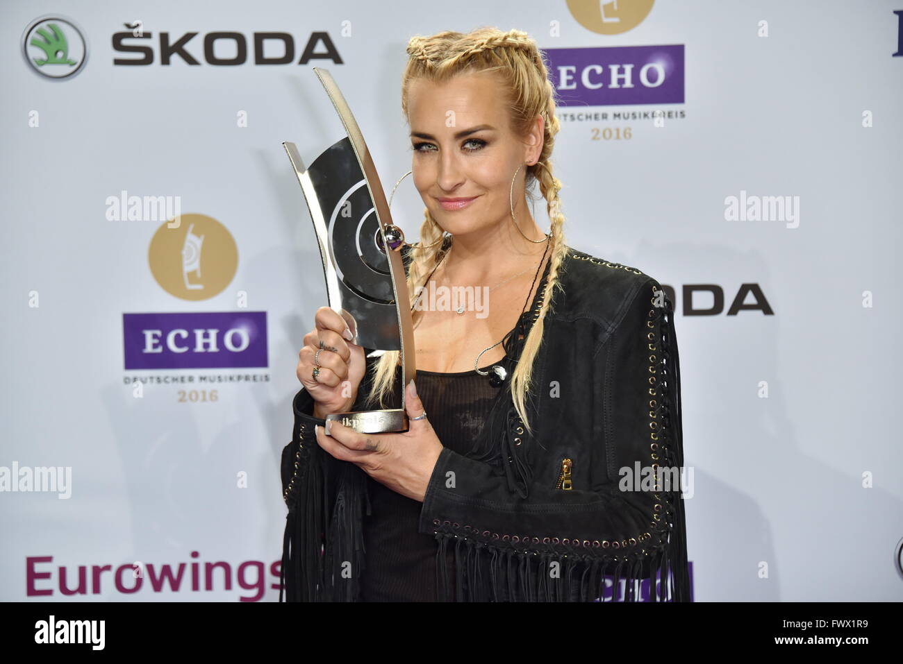 Sarah Connor / at the 25. Echo Award 2016 on April 7 , 2015 in Berlin ...