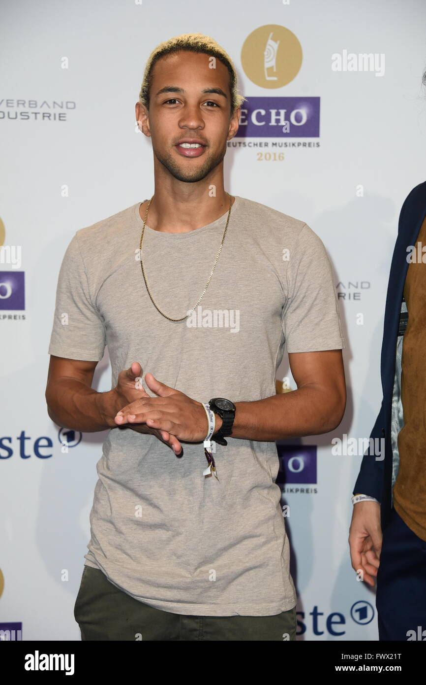 Simon Desue /arrival red carpet at the 25. Echo Award 2016 on April 7 ...