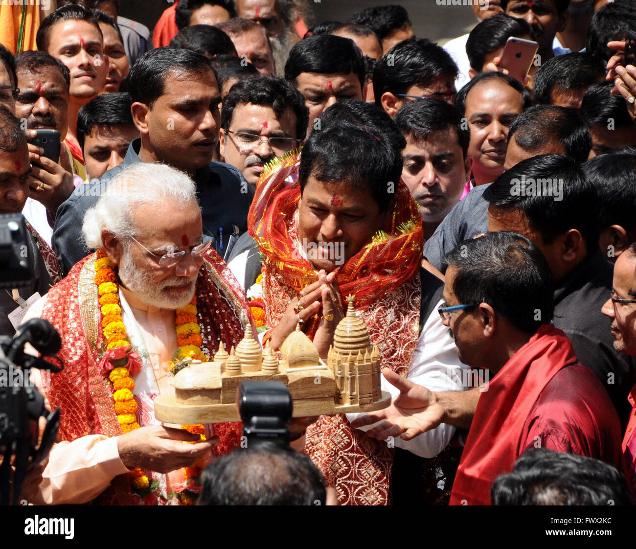Guwahati, India's northeastern state of Assam. 8th Apr, 2016. Indian ...