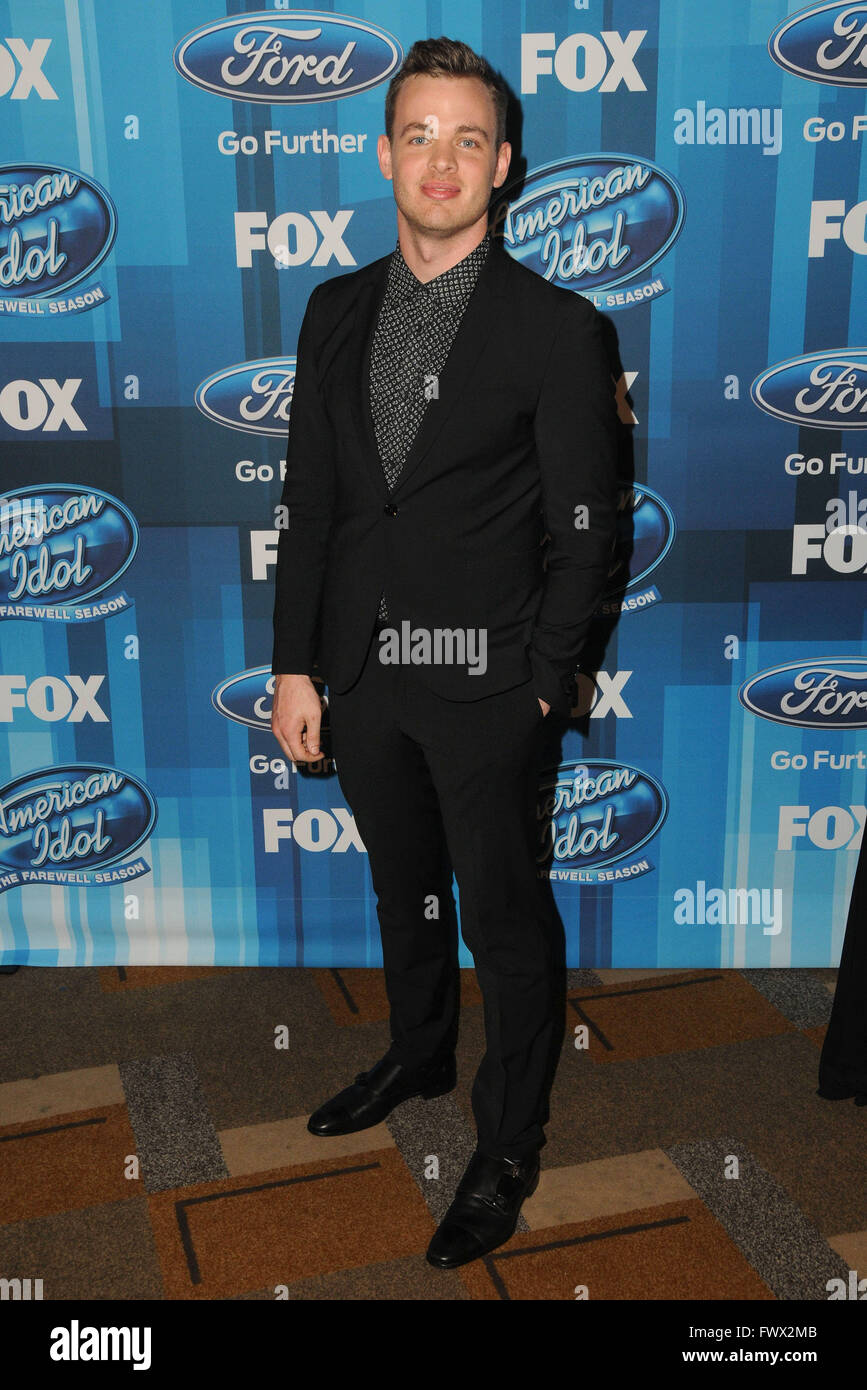 Hollywood, CA, USA. 7th Apr, 2016. Clark Beckham. Arrivals for FOX's ...