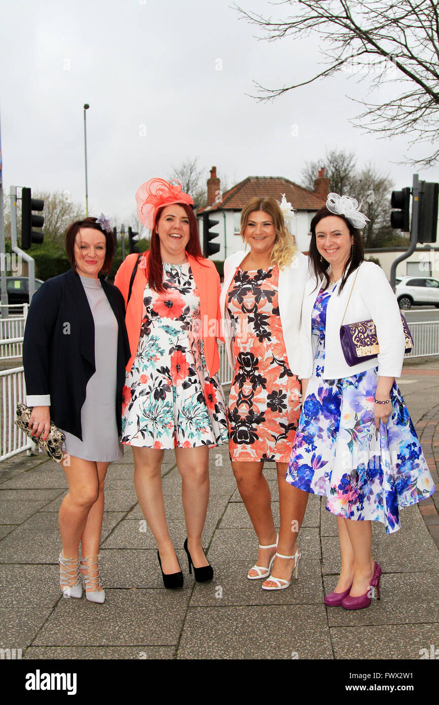 Liverpool, Merseyside, UK 8th April, 2016. Ladies day at Aintree ...