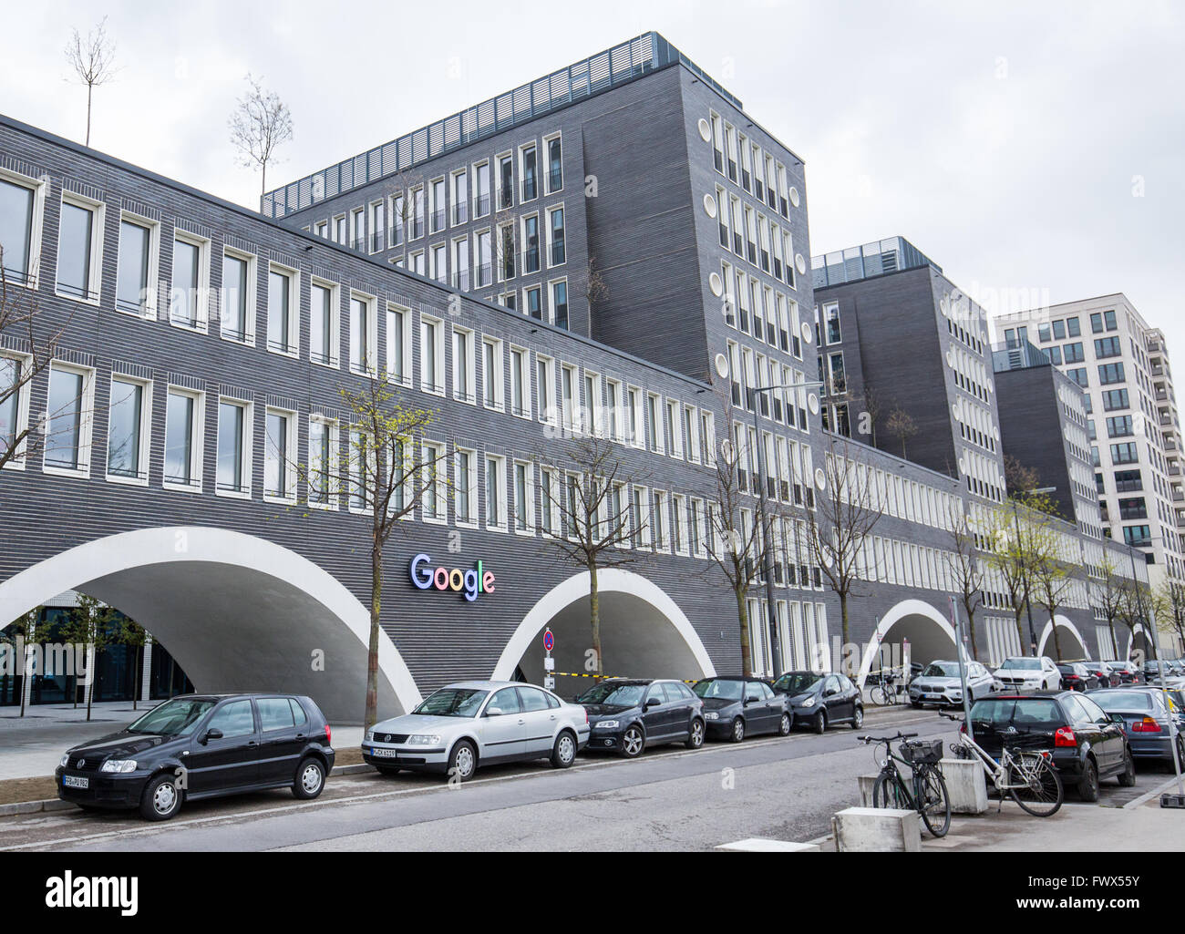 Munich, Germany. 08th Apr, 2016. A view of the new building during a ...