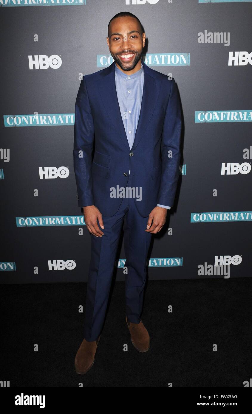 New York, NY, USA. 7th Apr, 2016. Jeremie Harris at arrivals for ...
