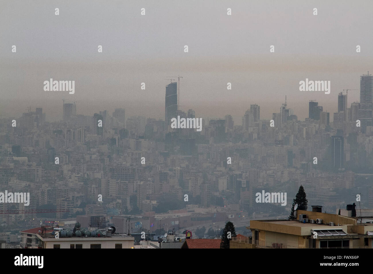 Beirut air pollution hi-res stock photography and images - Alamy