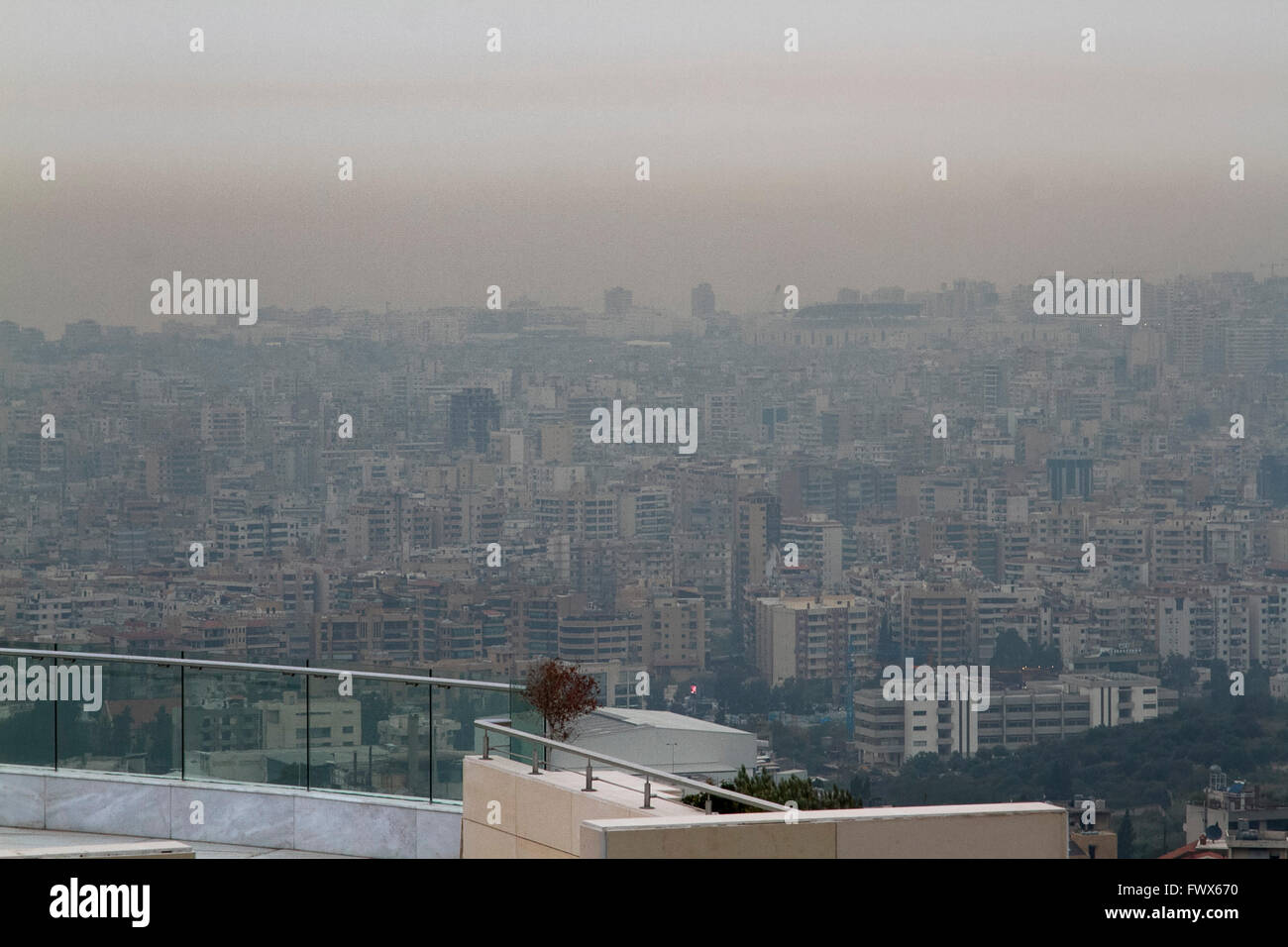 Beirut air pollution hi-res stock photography and images - Alamy