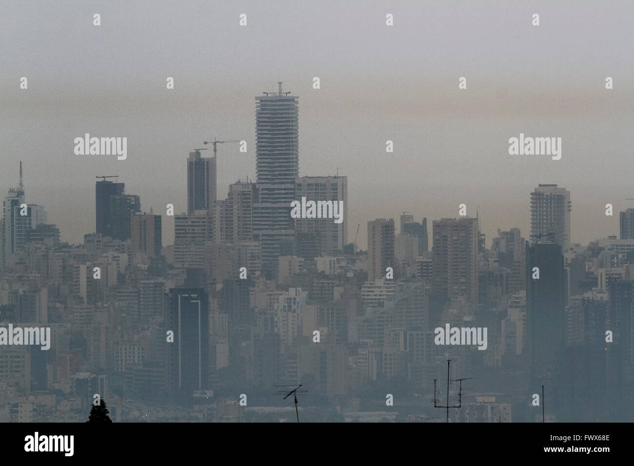 Beirut air pollution hi-res stock photography and images - Alamy