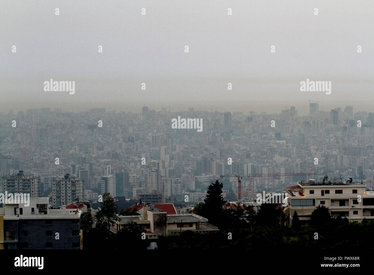 Beirut air pollution hi-res stock photography and images - Alamy