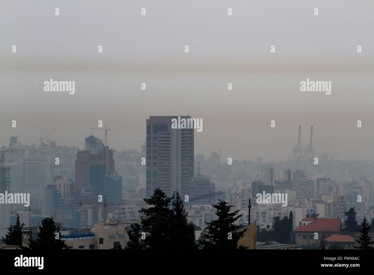 Beirut air pollution hi-res stock photography and images - Alamy