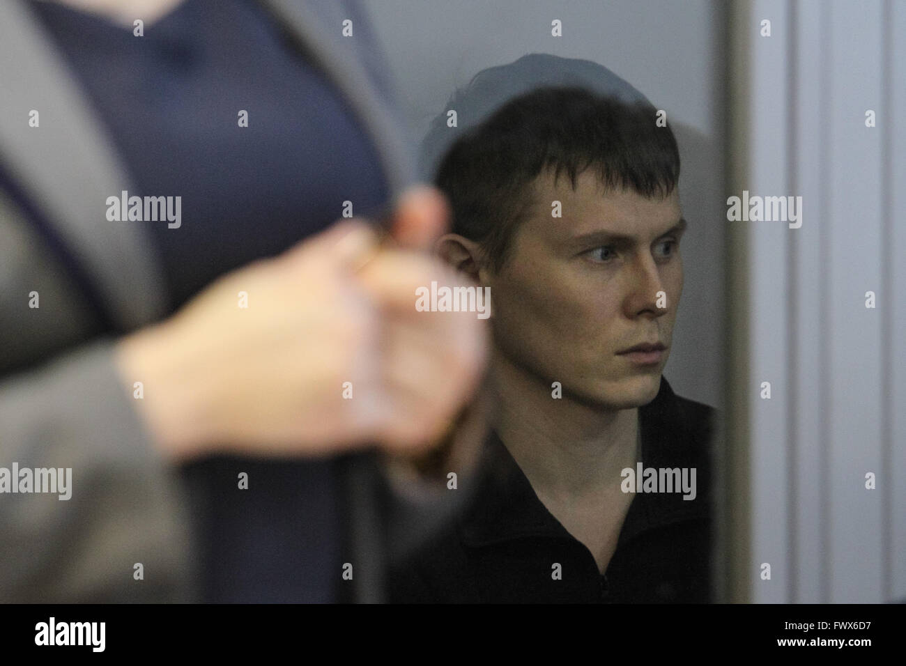 Russian soldier Sgt. Alexander Alexandrov (C), captured while fighting ...