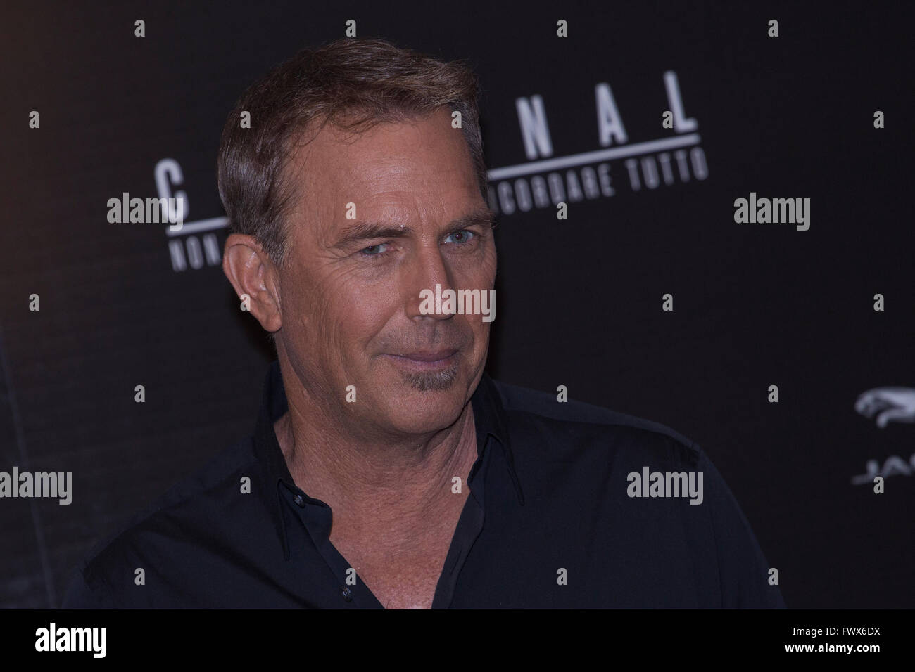 Rome, Italy. 8th April, 2016. US actor Kevin Costner poses during a ...
