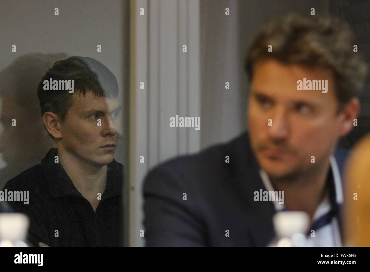 Kiev, Ukraine. 08th Apr, 2016. Russian soldier Sgt. Alexander ...