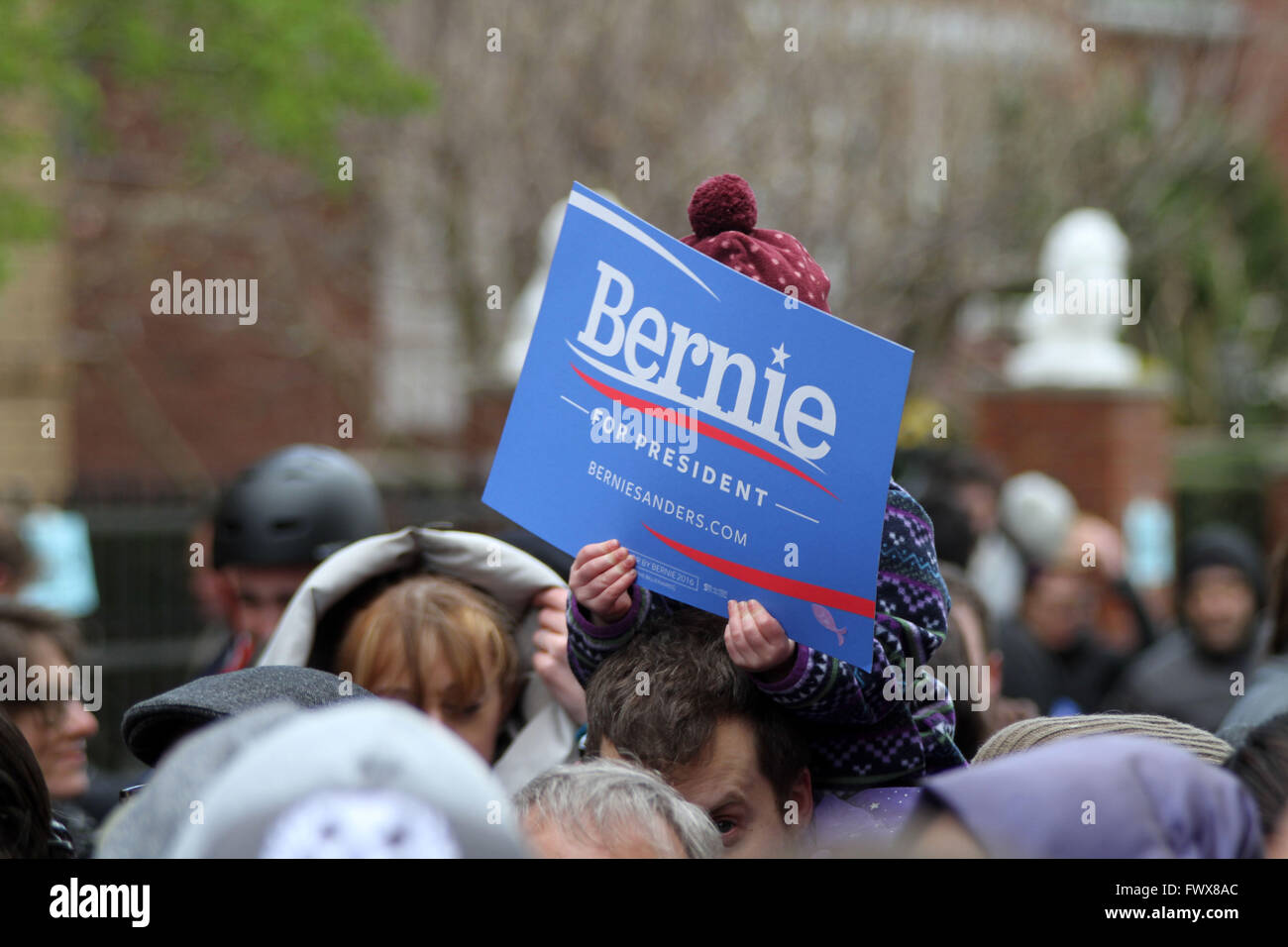 New York, New York, USA. 8th Apr, 2016. Bernie Sanders Campaign Rally ...