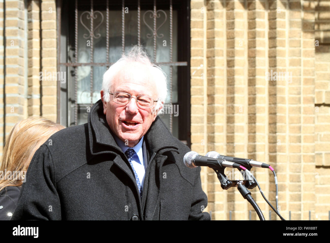 New York, New York, USA. 8th Apr, 2016. Bernie Sanders Campaign Rally ...