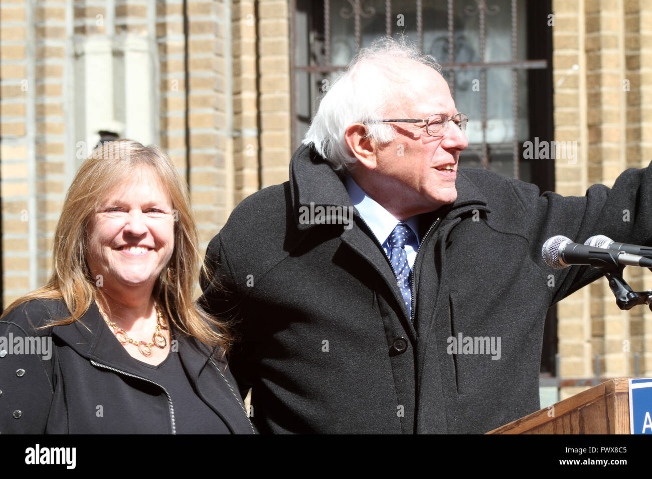New York, New York, USA. 8th Apr, 2016. Bernie Sanders Campaign Rally ...